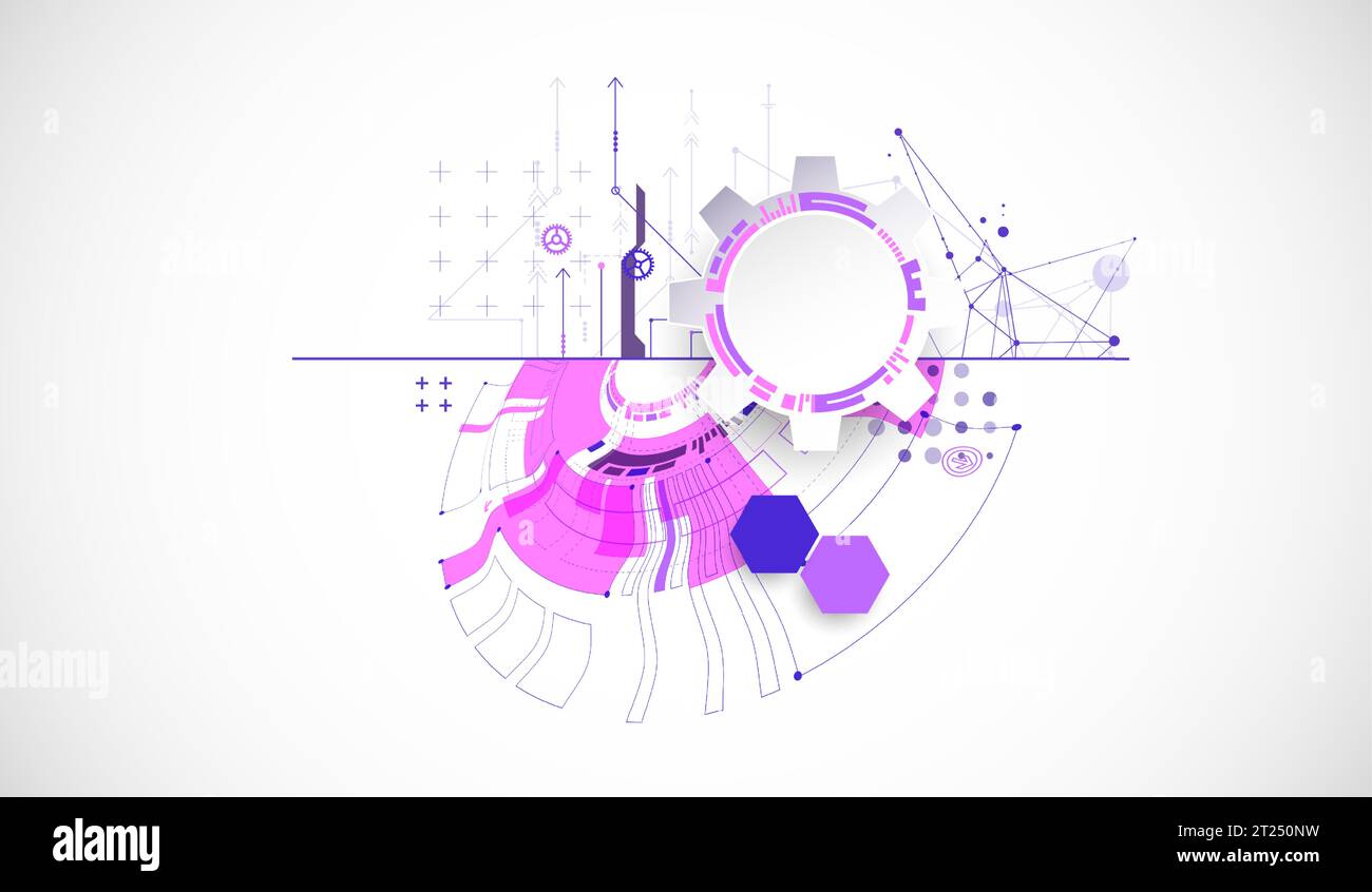 Scientific and technological ART concept. Abstract background with ...