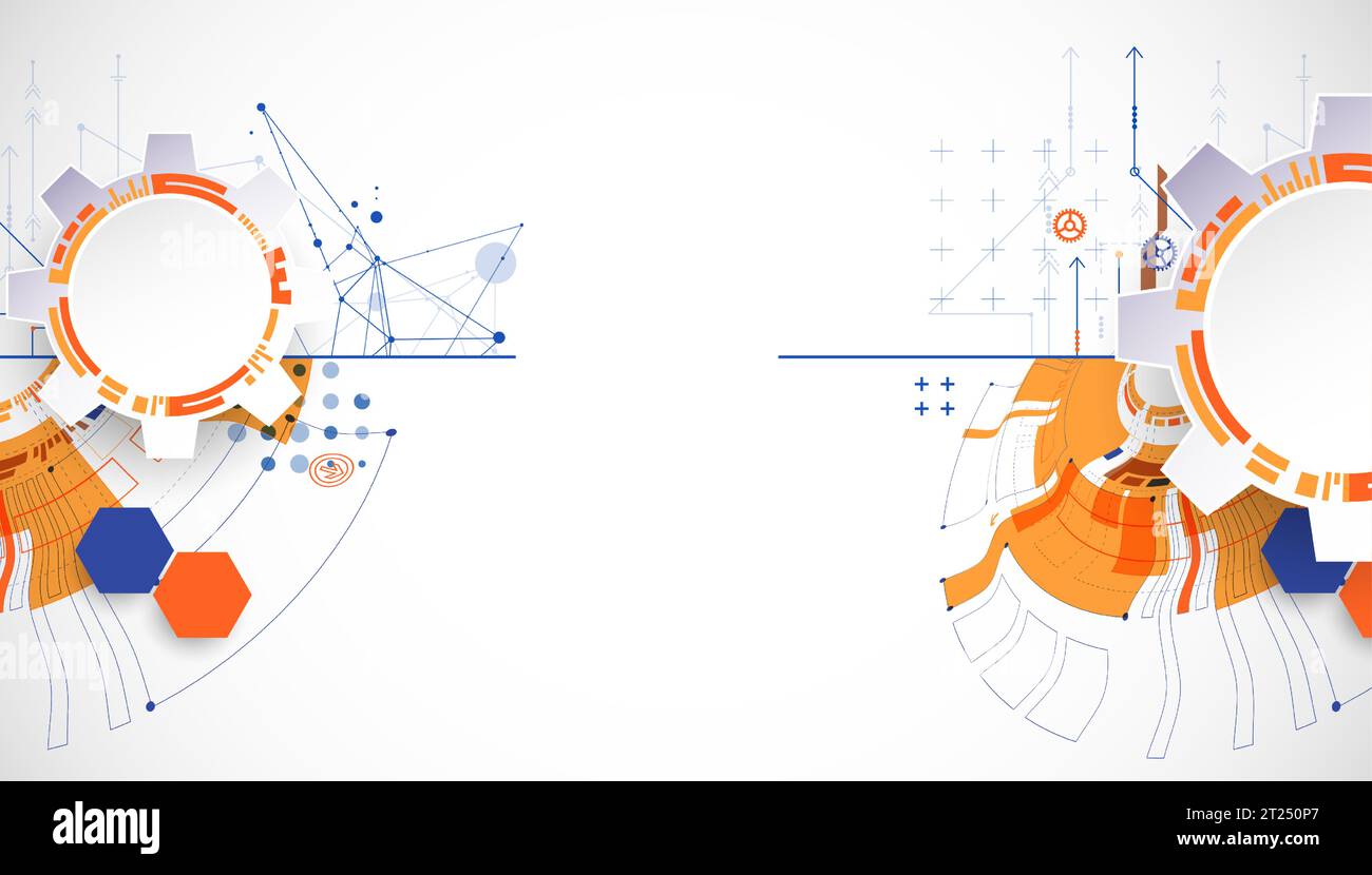 Scientific and technological ART concept. Abstract background with ...