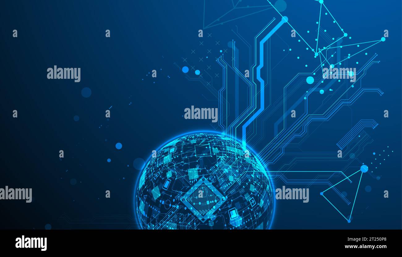 Sphere theme vector illustration. Digital technology background. Vector Stock Vector Image & Art ...