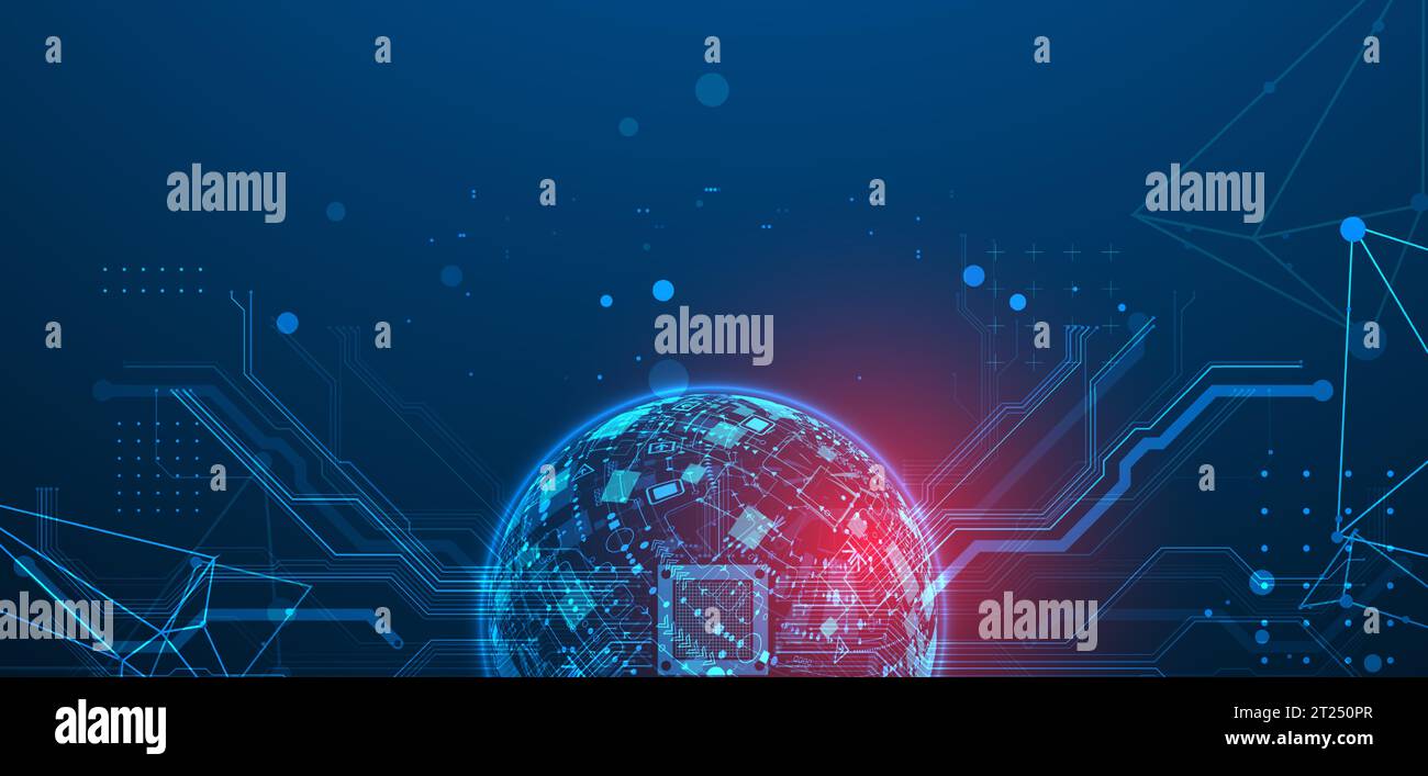 Sphere theme vector illustration. Digital technology background. Vector ...