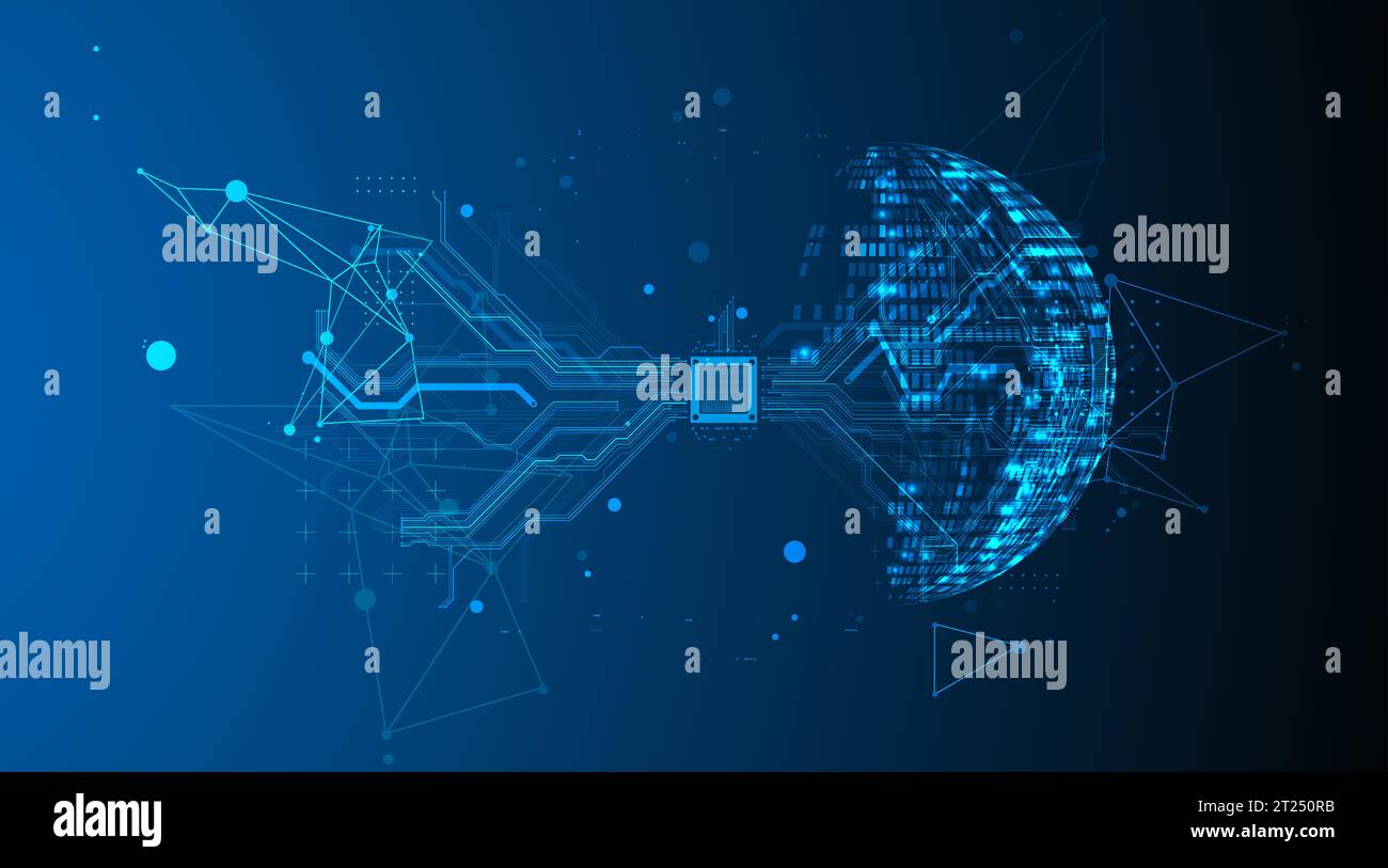 Sphere theme vector illustration. Digital technology background. Vector ...