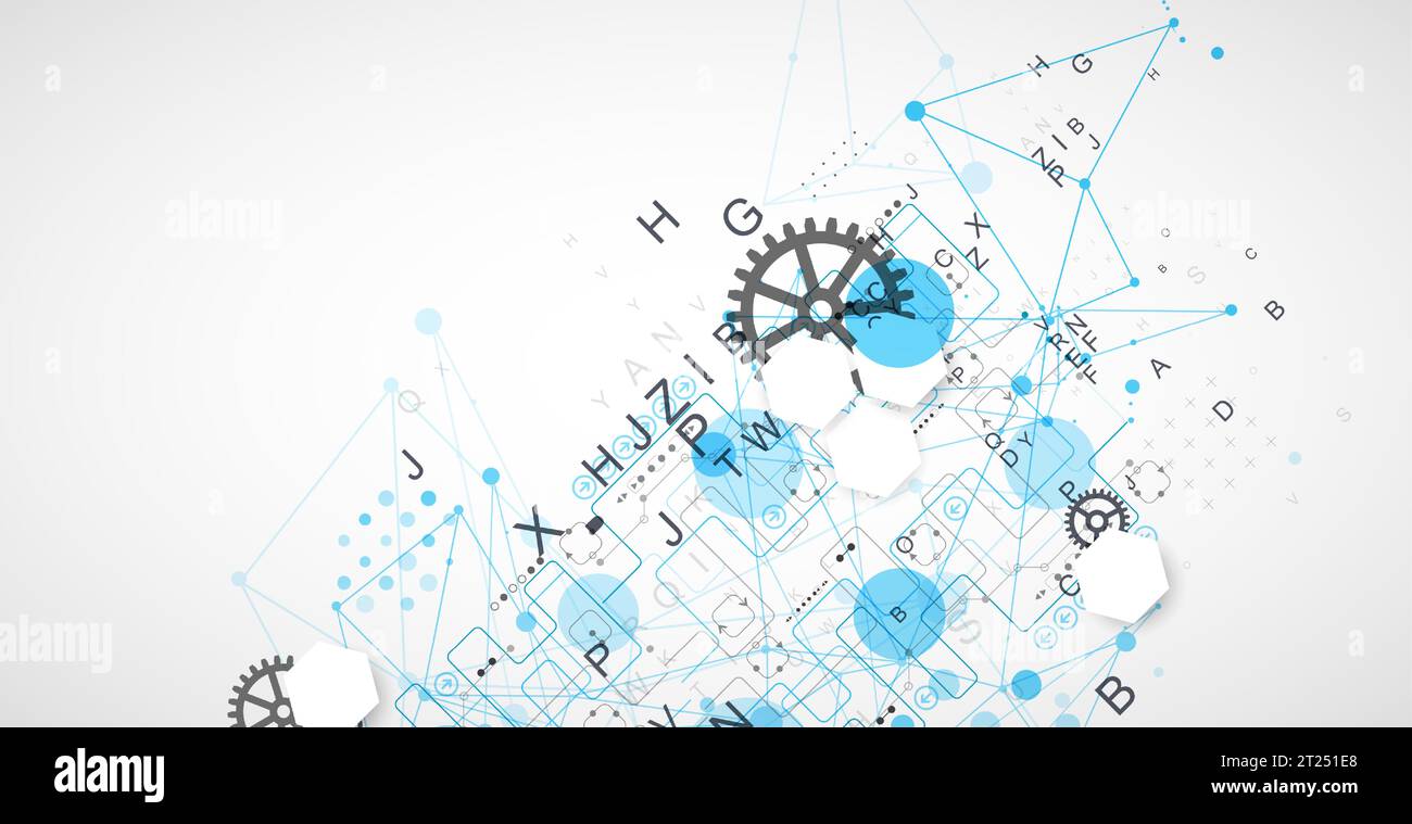 Abstract technology concept. Circuit board, color background. Vector ...
