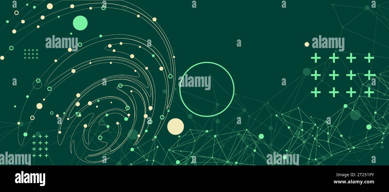 Template for science and technology presentation. Plexus style ...