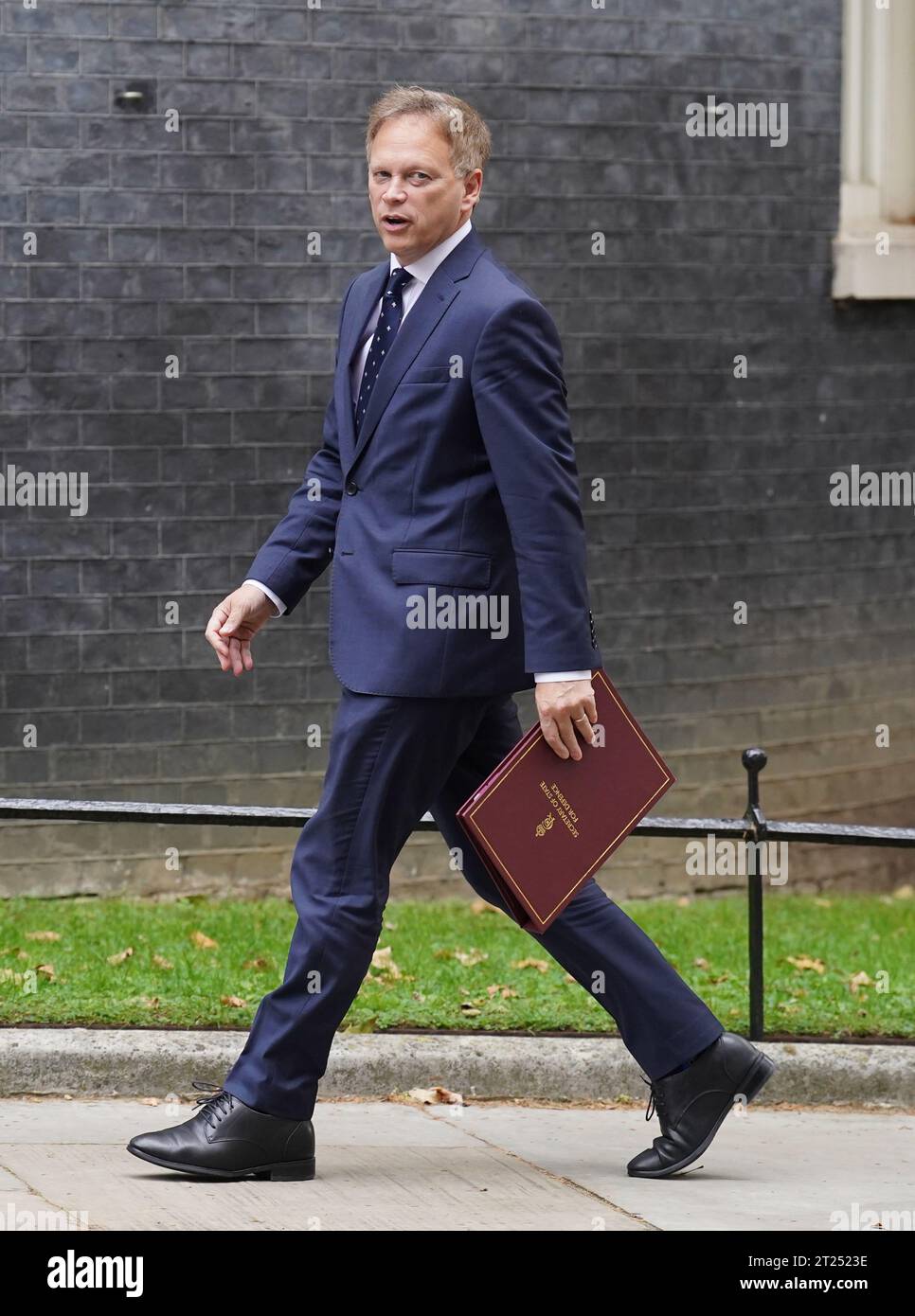 Defence Secretary Grant Shapps arriving in Downing Street, London, for ...