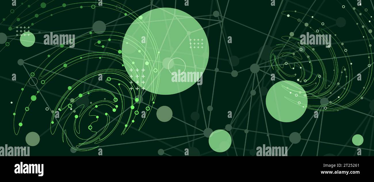 Template for science and technology presentation. Plexus style ...
