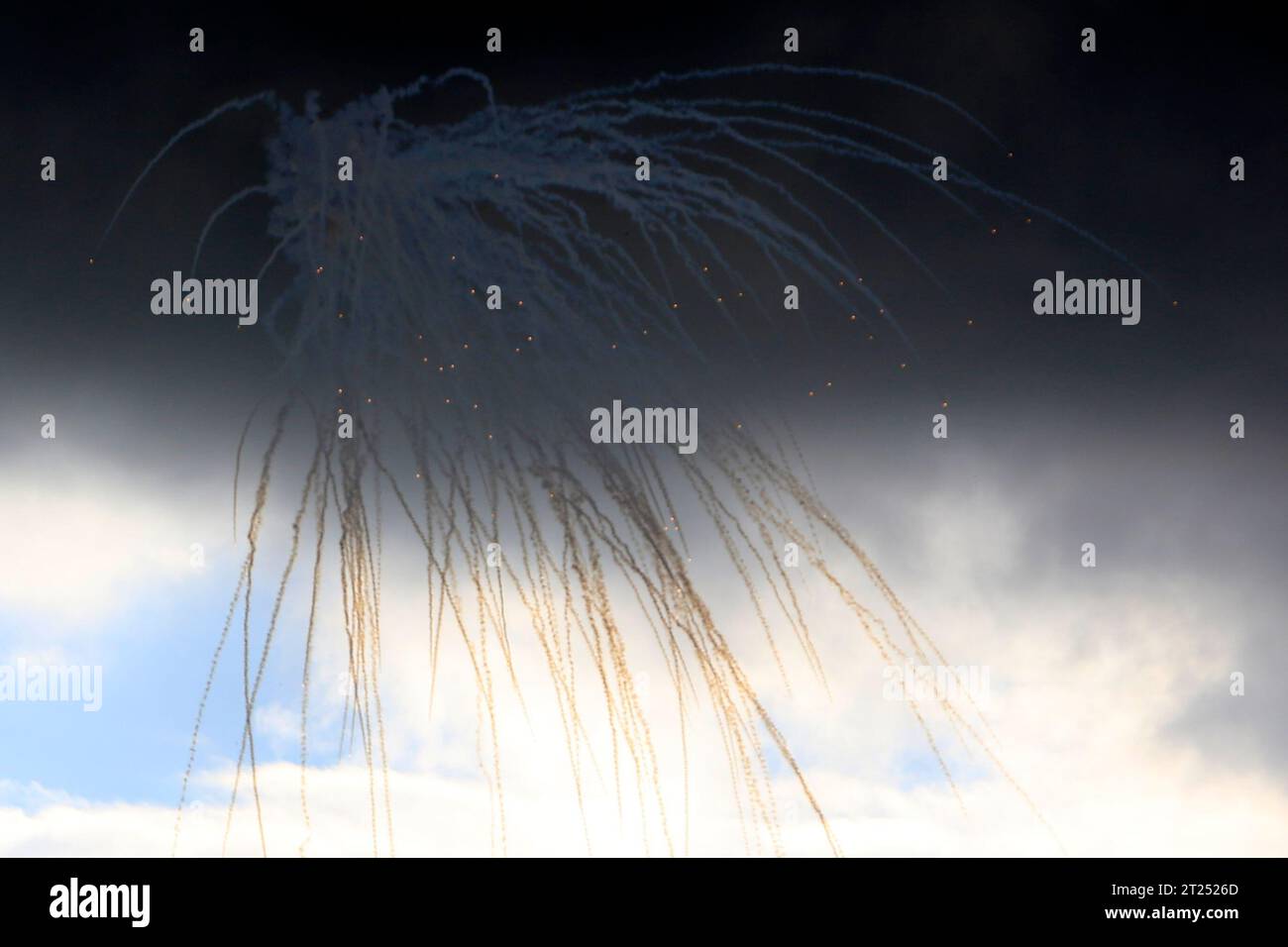 (231017) -- BEIRUT, Oct. 17, 2023 (Xinhua) -- This photo taken on Oct ...