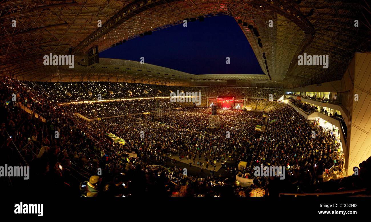 a big concert at the panorama stadium Stock Photo - Alamy