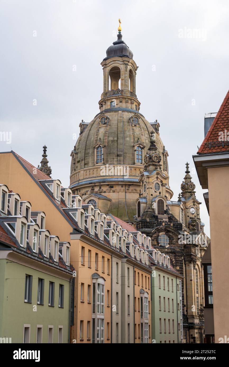 The Münzgasse Street in Downtown Dresden, Germany Stock Photo - Alamy