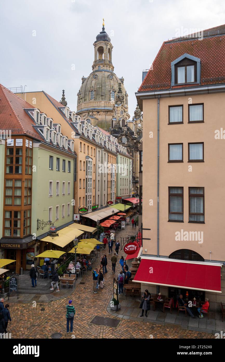The Münzgasse Street in Downtown Dresden, Germany Stock Photo - Alamy