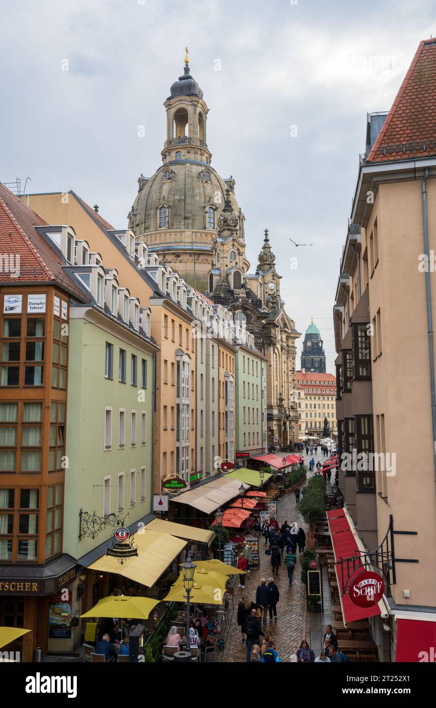 The Münzgasse Street in Downtown Dresden, Germany Stock Photo - Alamy