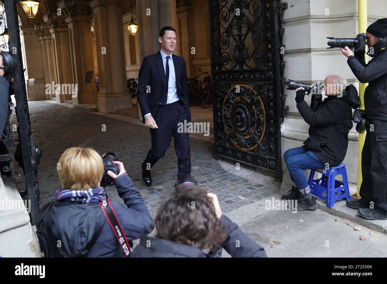 Justice Secretary Alex Chalk arriving in Downing Street, London, for a ...