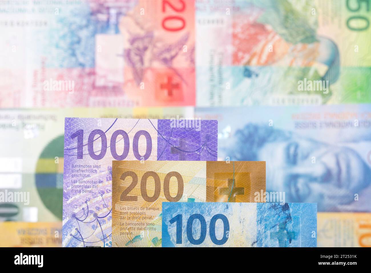 Swiss money - franc a business background Stock Photo - Alamy