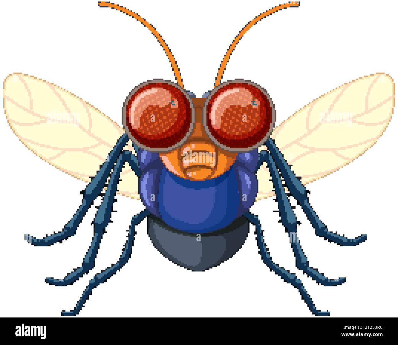 Mosquito cartoon character flying illustration Cut Out Stock Images ...