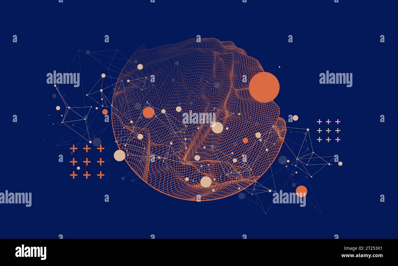 Modern science technology abstract background using circle shapes ...