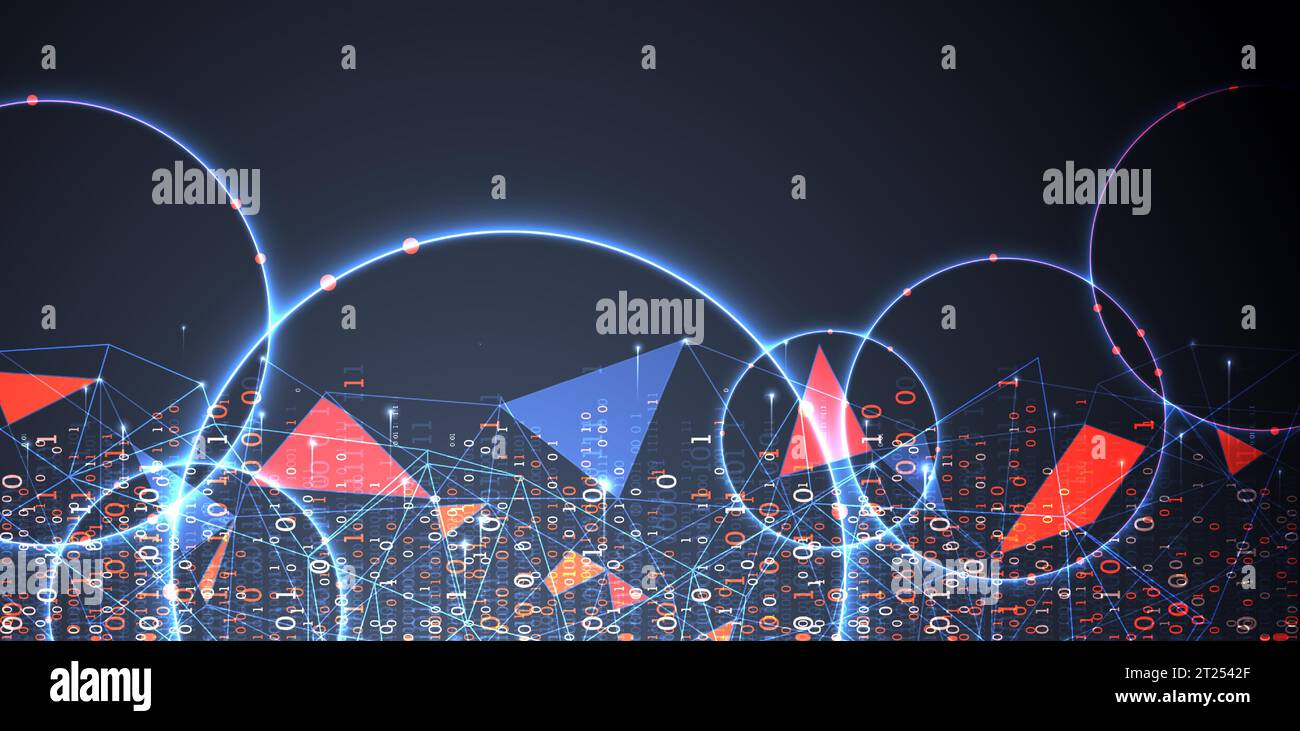 Technology background. Big data concept. Binary computer code. Vector ...