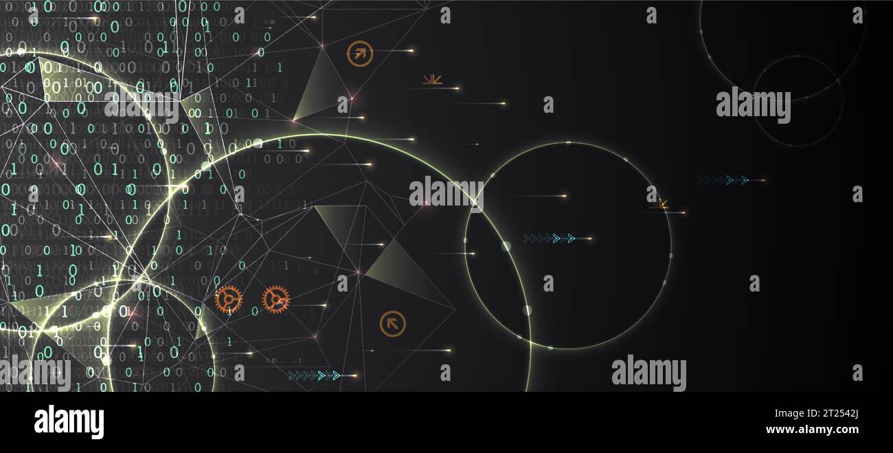 Technology background. Big data concept. Binary computer code. Vector illustration Stock Vector ...