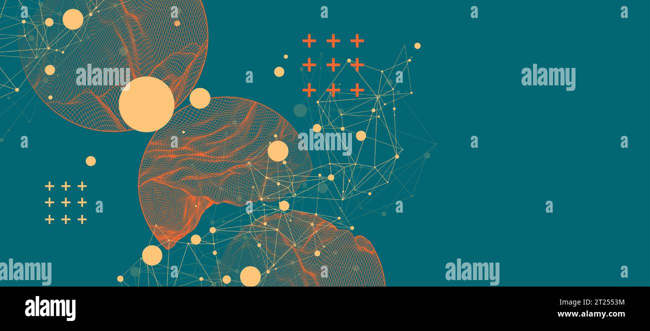 Modern science technology abstract background using circle shapes ...