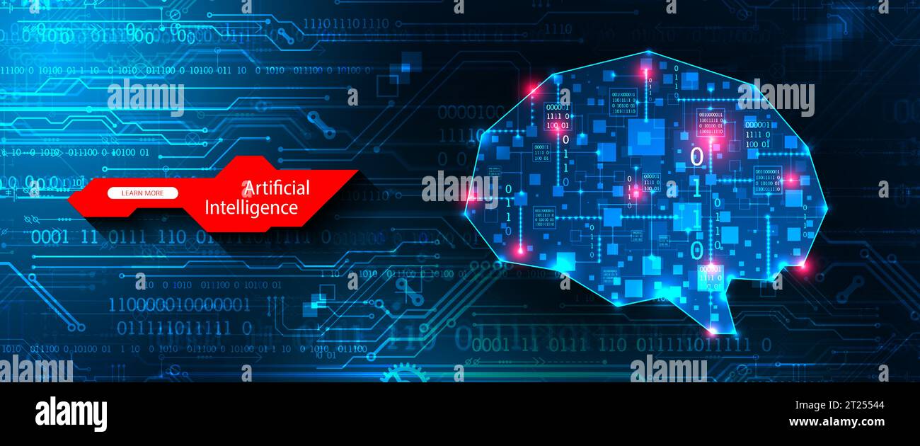 Artificial intelligence brain Stock Vector Images - Alamy