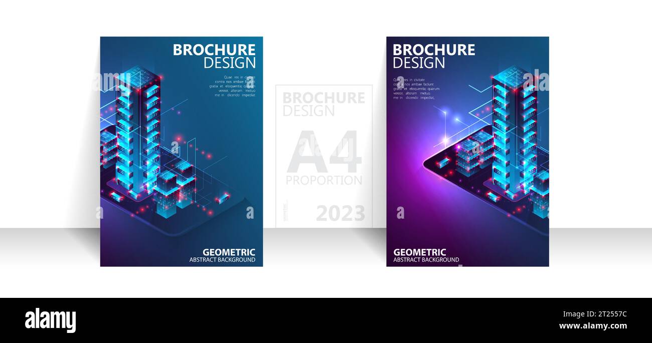 Brochure template flyer background for business design in A4 proportion ...