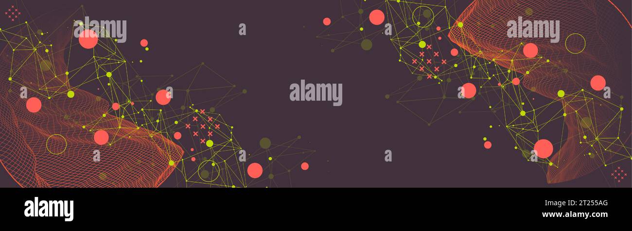 Modern science technology abstract background using circle shapes ...