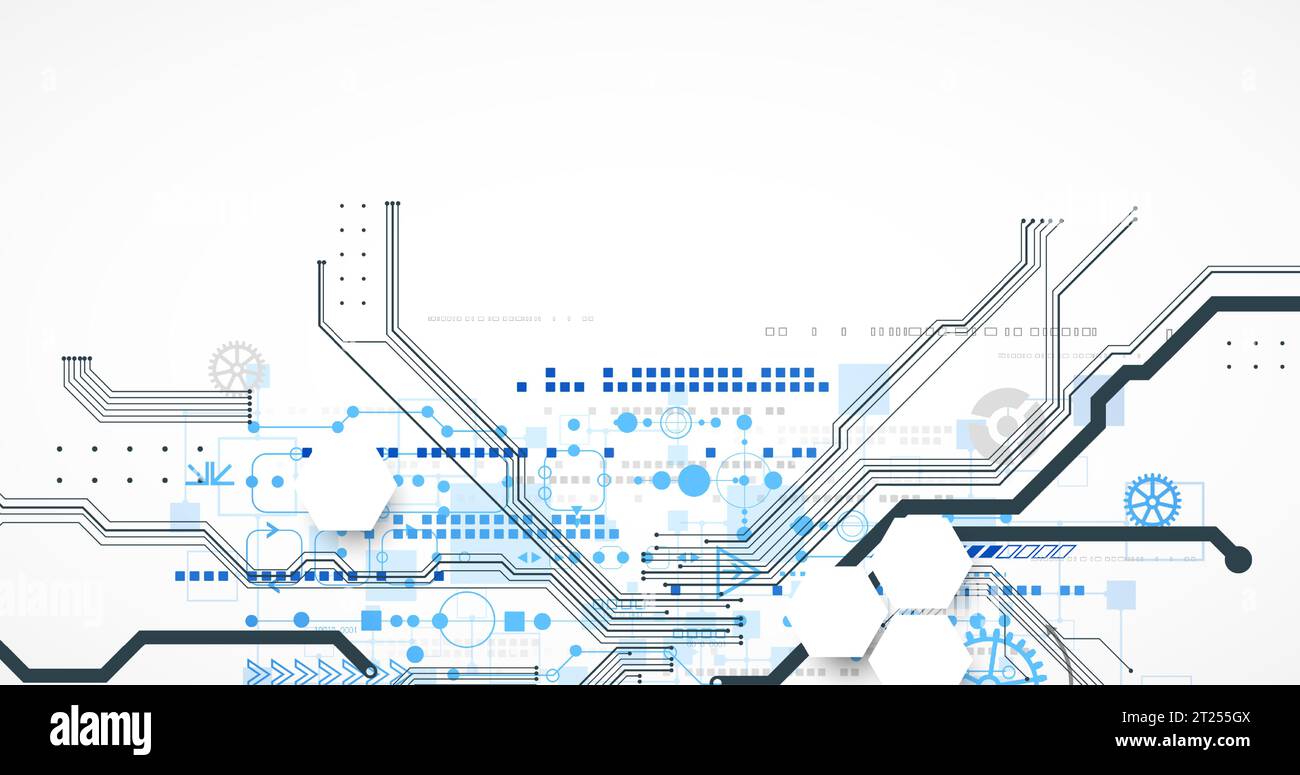 Abstract background on technological and scientific topics. CPU concept ...