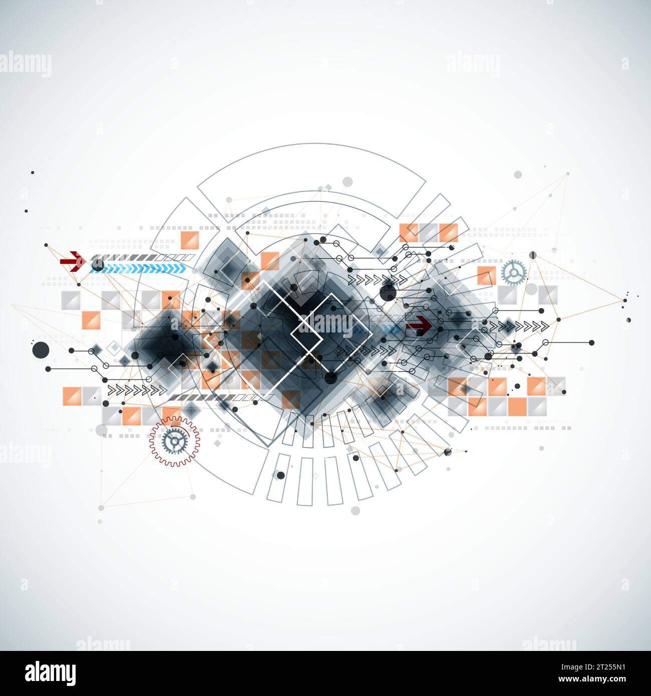 Template for science and technology presentation. Plexus style ...