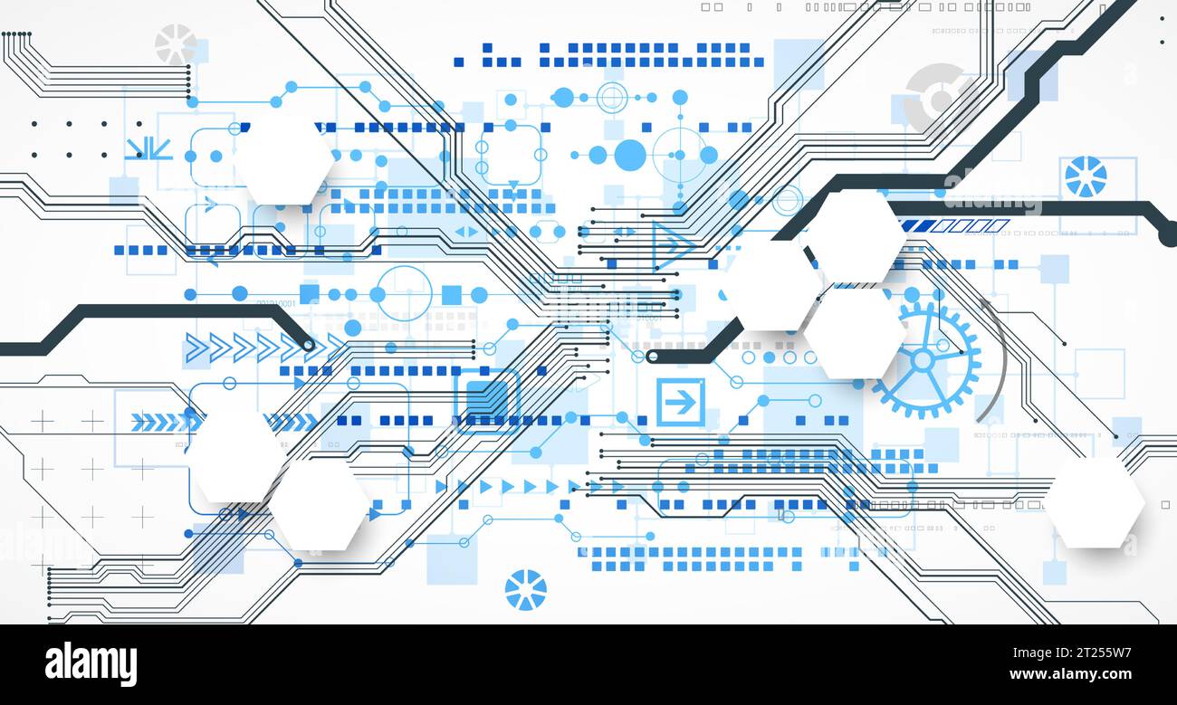 Abstract background on technological and scientific topics. CPU concept ...