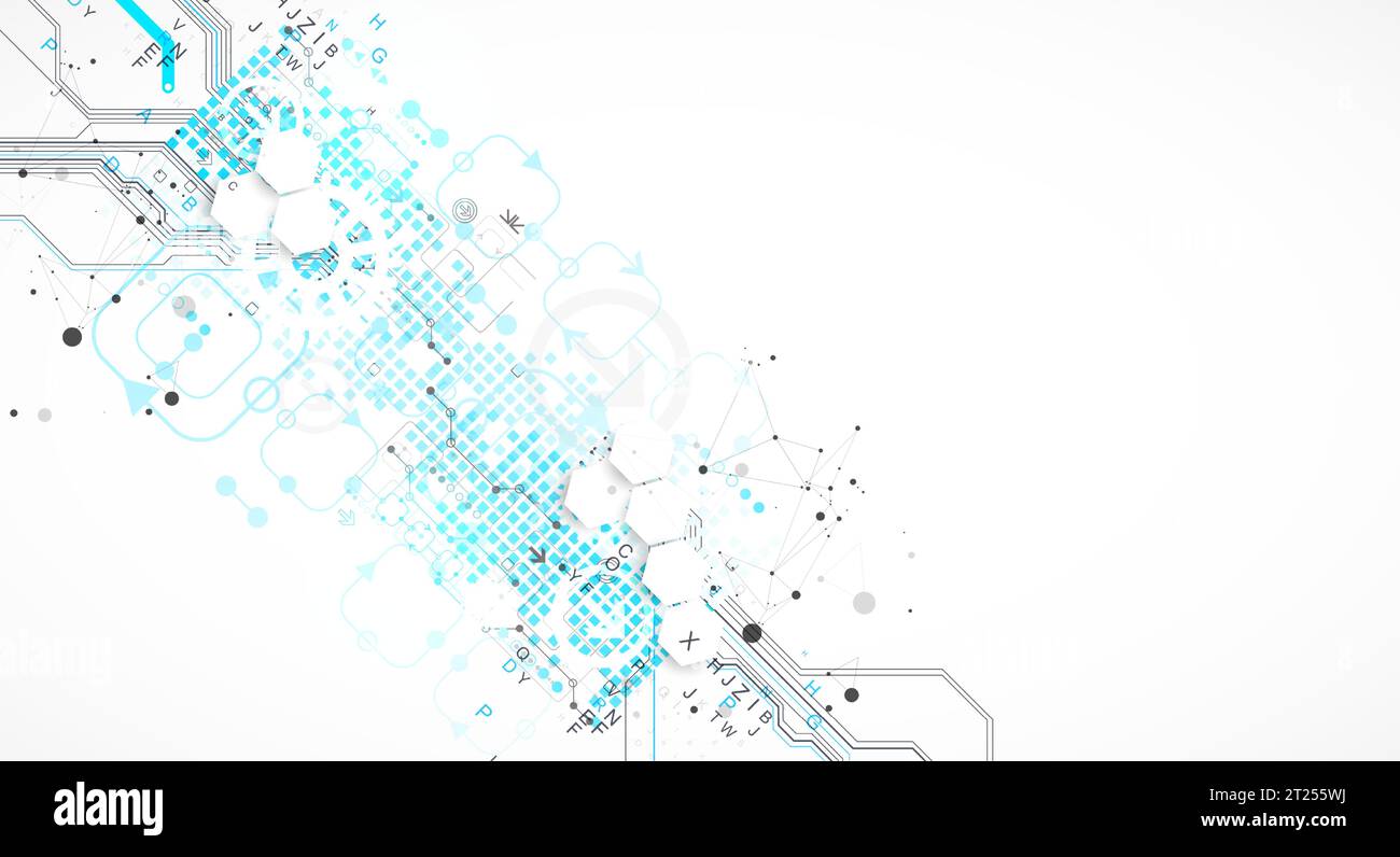 Abstract background on technological and scientific topics. CPU concept ...