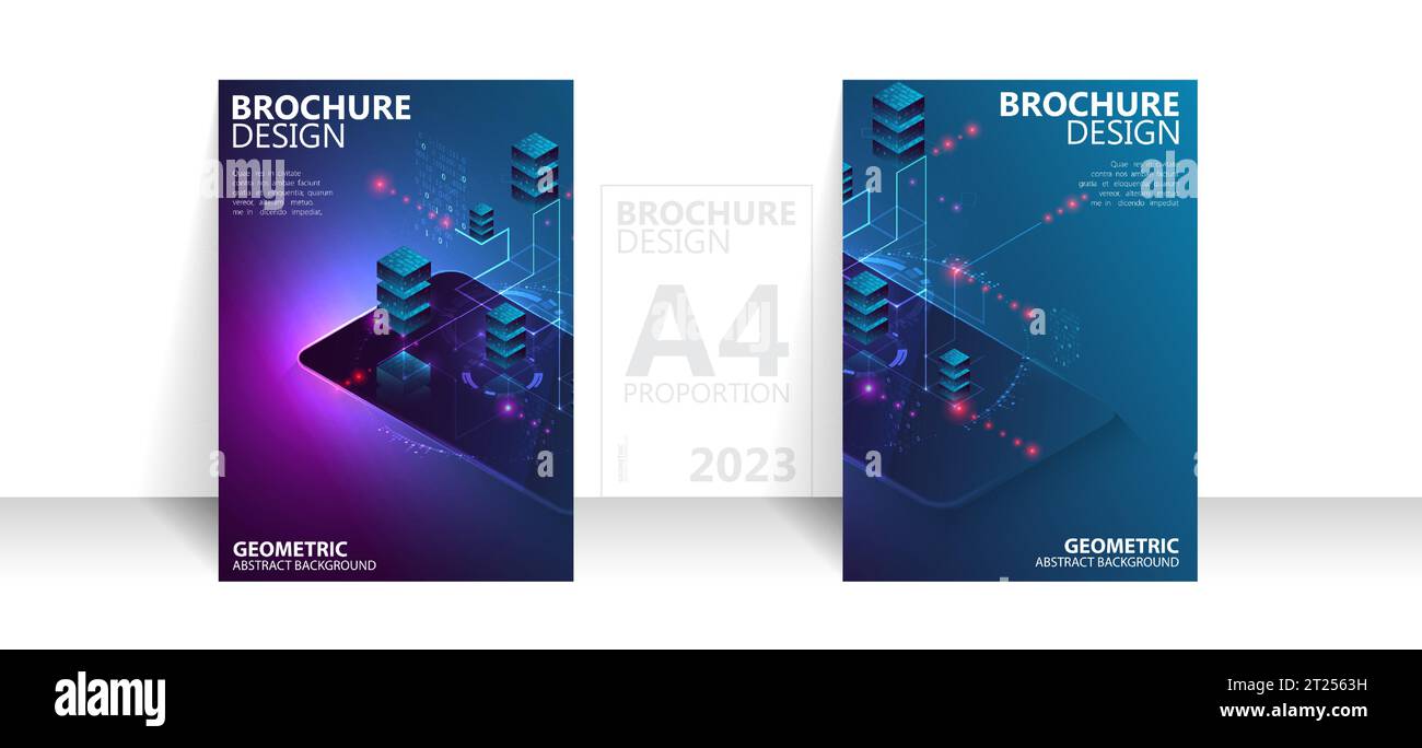 Brochure template flyer background for business design in A4 proportion ...