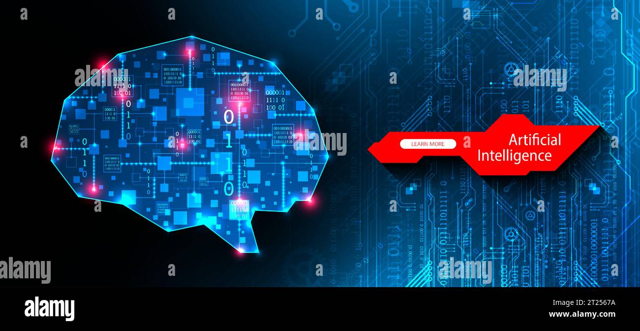 Artificial intelligence brain Stock Vector Images - Alamy