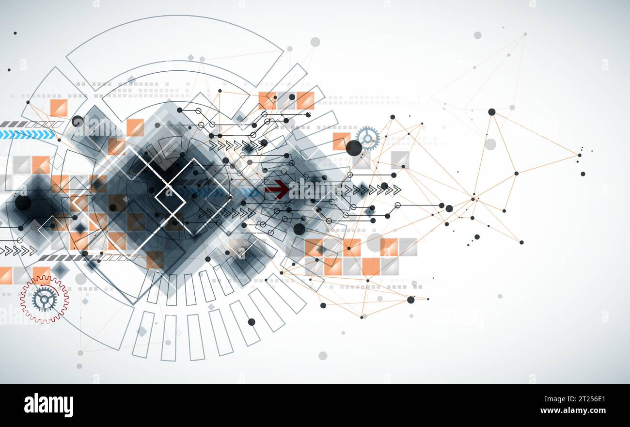 Template for science and technology presentation. Plexus style ...