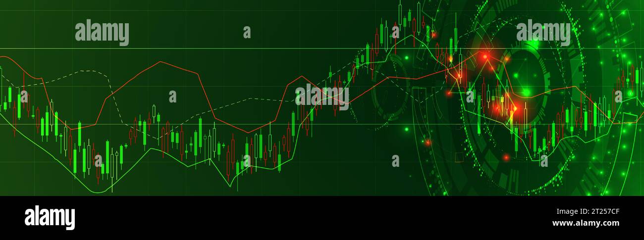 Financial trade concept. Stock market and exchange. Candle stick graph ...