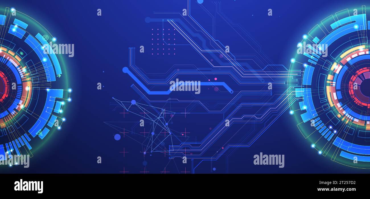 Abstract technology circuit board. Communication concept. Vector Stock ...