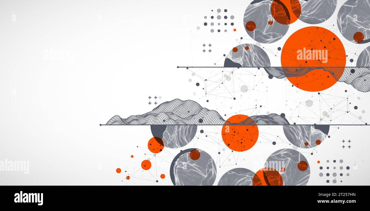 Technology circular structure elements Stock Vector Images - Alamy