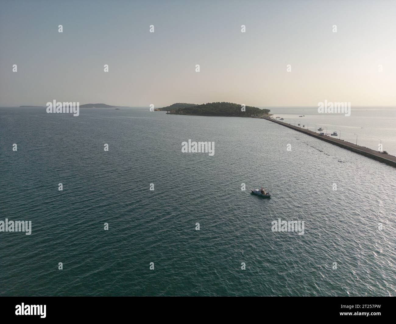 Drone footage at Urla Izmir Province, Turkey. Known as Quarantine ...