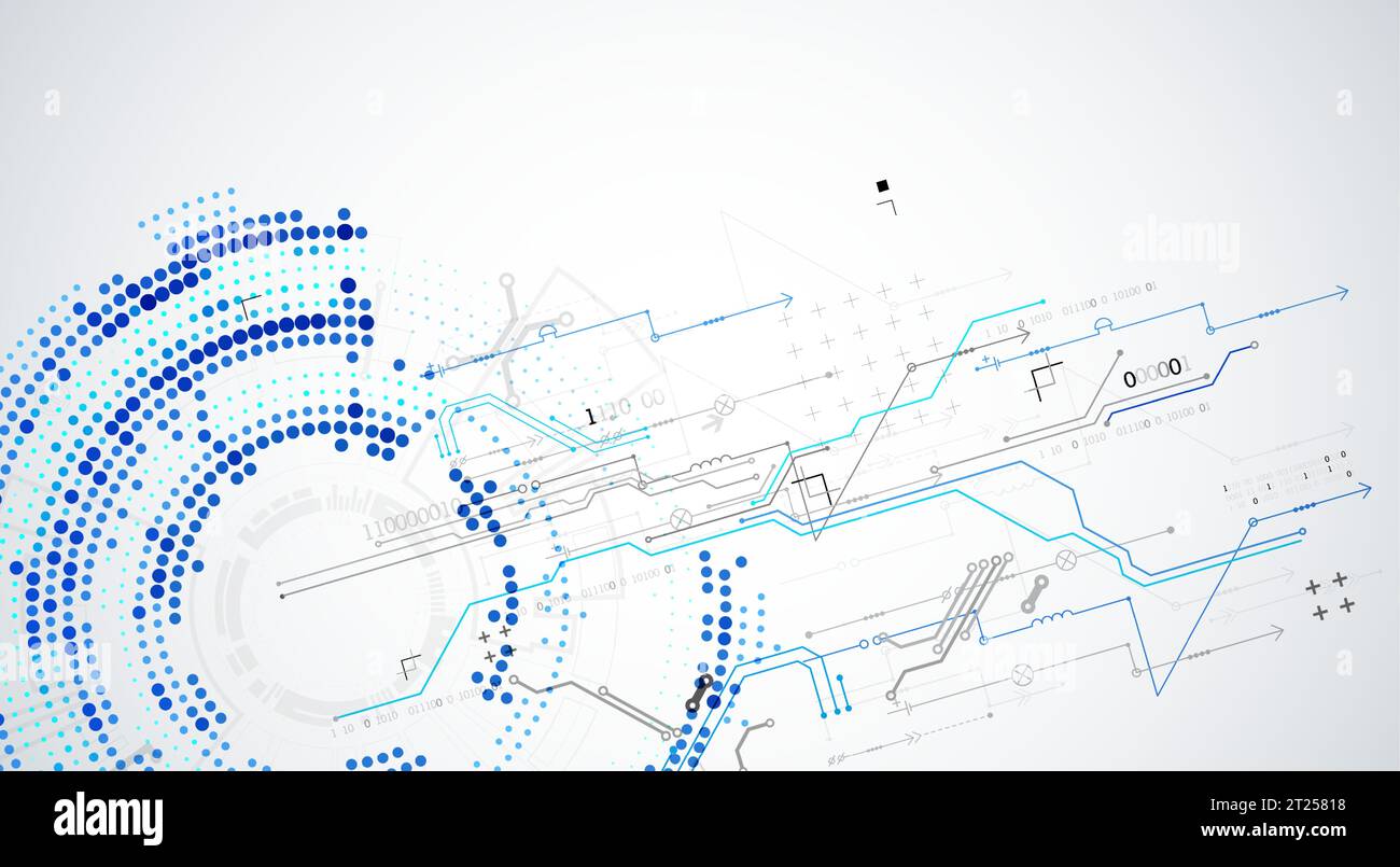 Abstract technology concept. Circuit board, high computer background ...