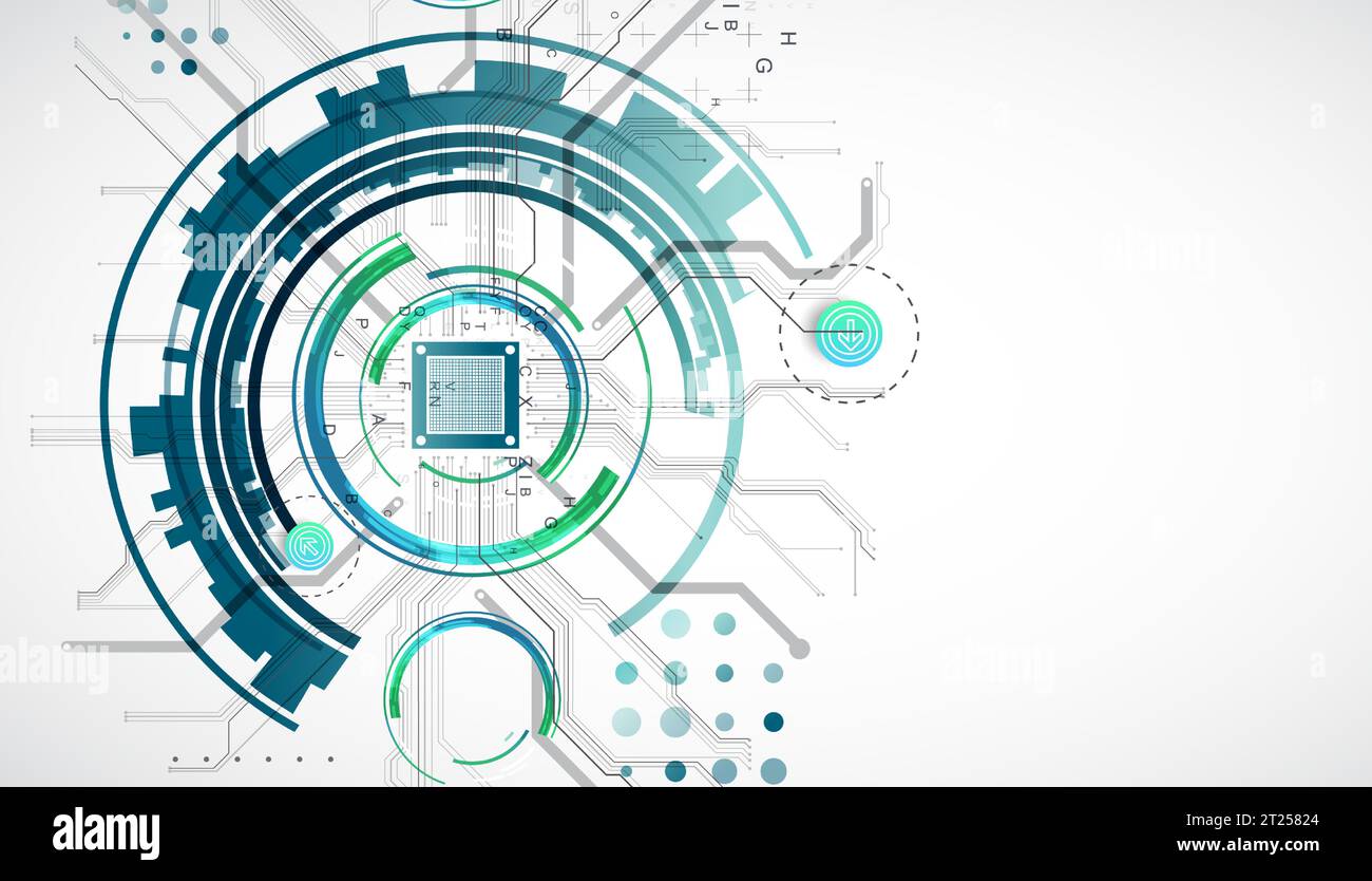 Technological background blue computer motherboard hi-res stock ...