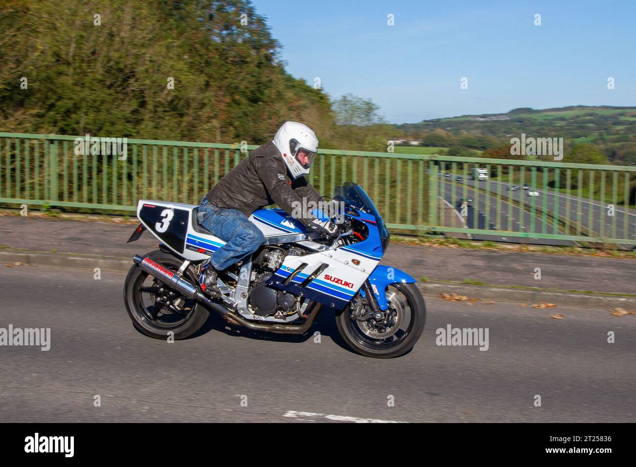 1989 80s eighties Red White SUZUKI, Inline Four Motorcycle Supersports ...