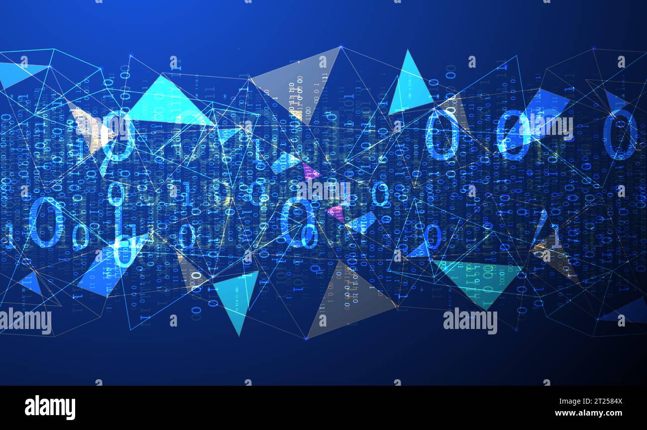 Technology background. Big data concept. Binary computer code. Vector illustration Stock Vector ...