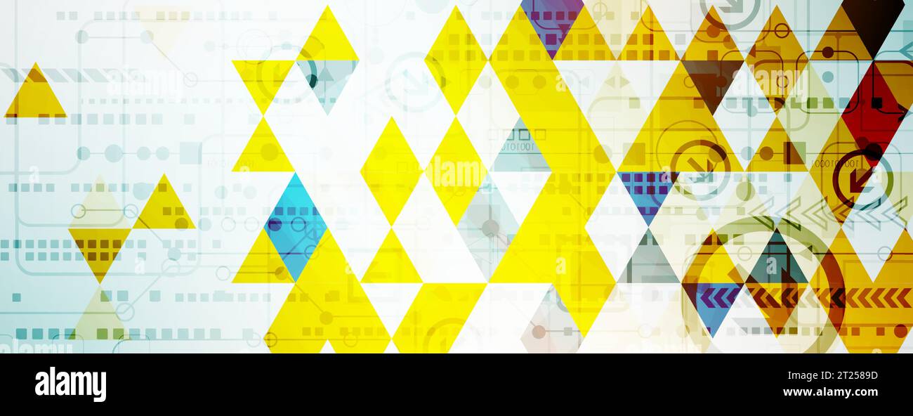 Abstract color digital communication technology background. Vector ...