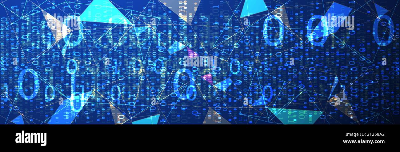 Technology background. Big data concept. Binary computer code. Vector illustration Stock Vector ...
