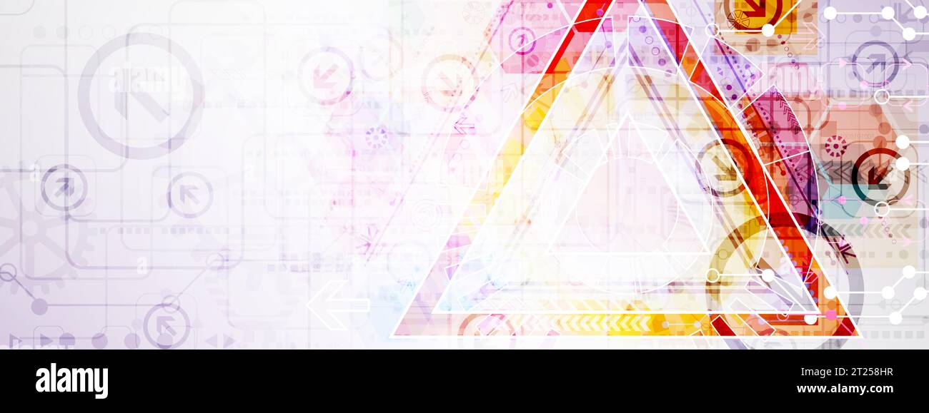 Abstract color digital communication technology background. Vector ...