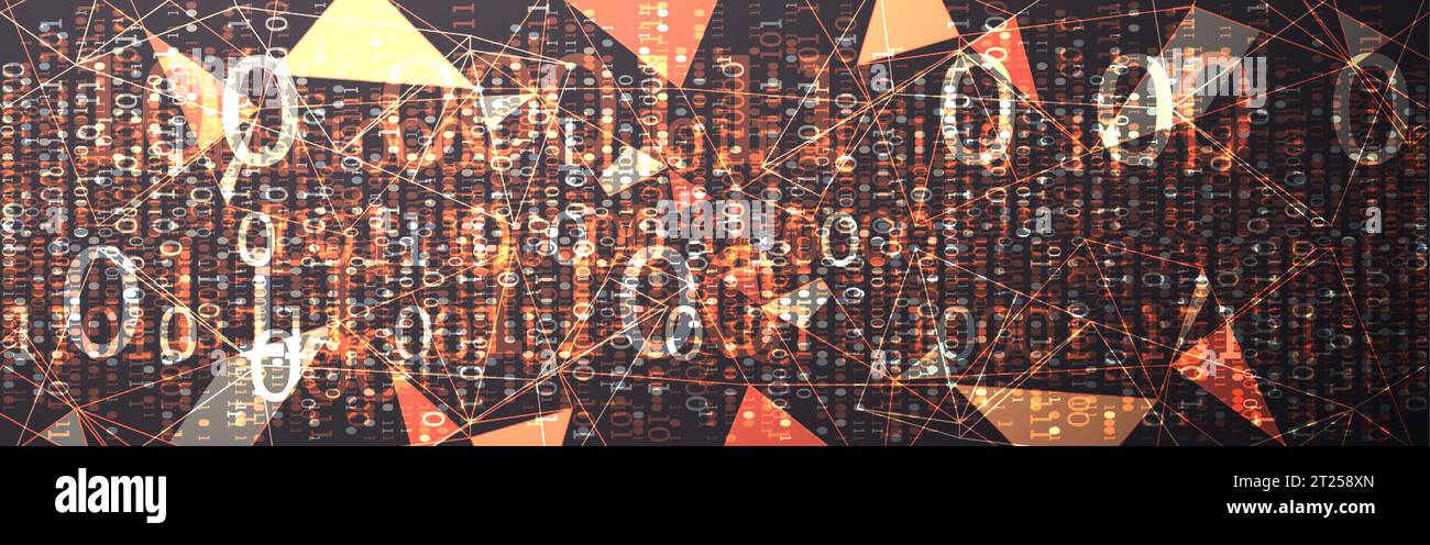 Technology Background Big Data Concept Binary Computer Code Vector 9040