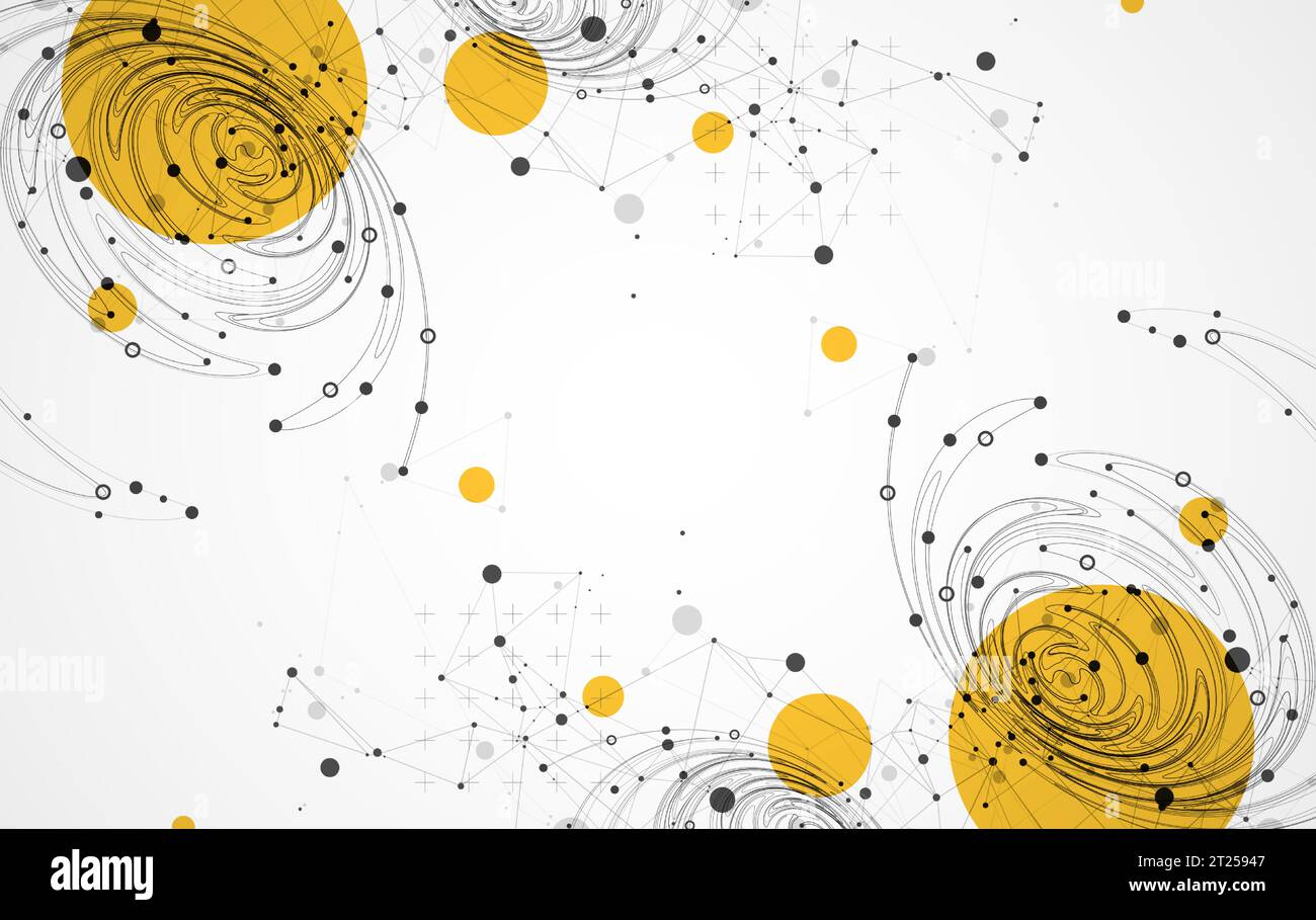 Template for science and technology presentation. Plexus style ...