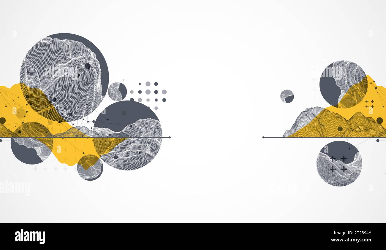 Modern science technology abstract background using circle shapes ...