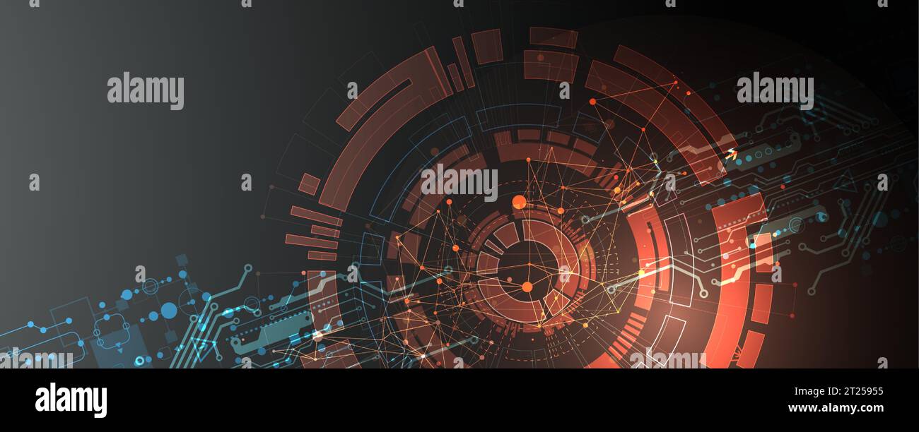 Abstract technology circuit board. Communication concept. Vector Stock ...