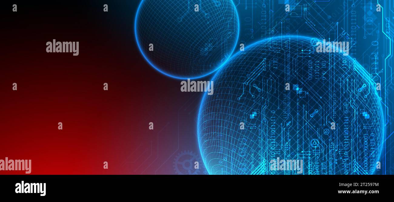 Sphere theme vector illustration. Digital technology background Stock ...