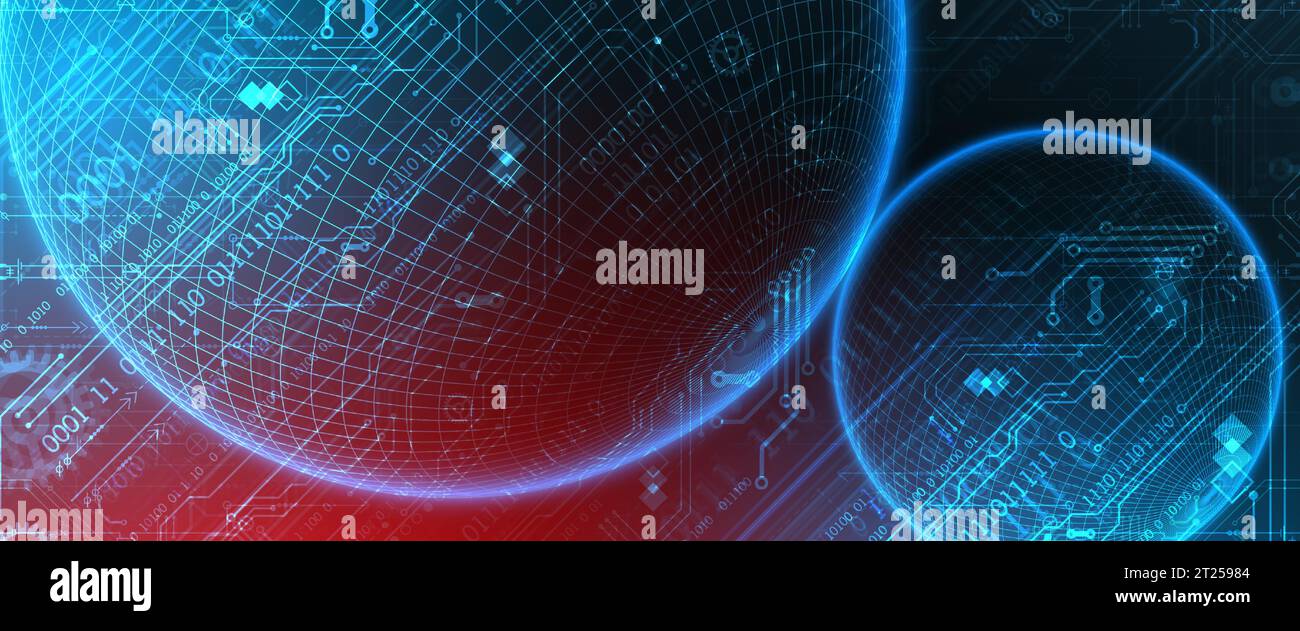 Sphere theme vector illustration. Digital technology background Stock ...