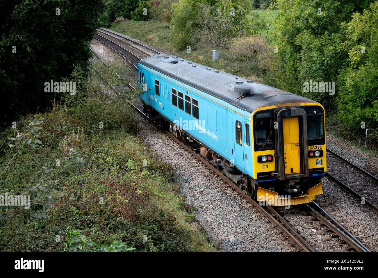 Class 153 visual inspection unit train, Warwickshire, UK Stock Photo ...