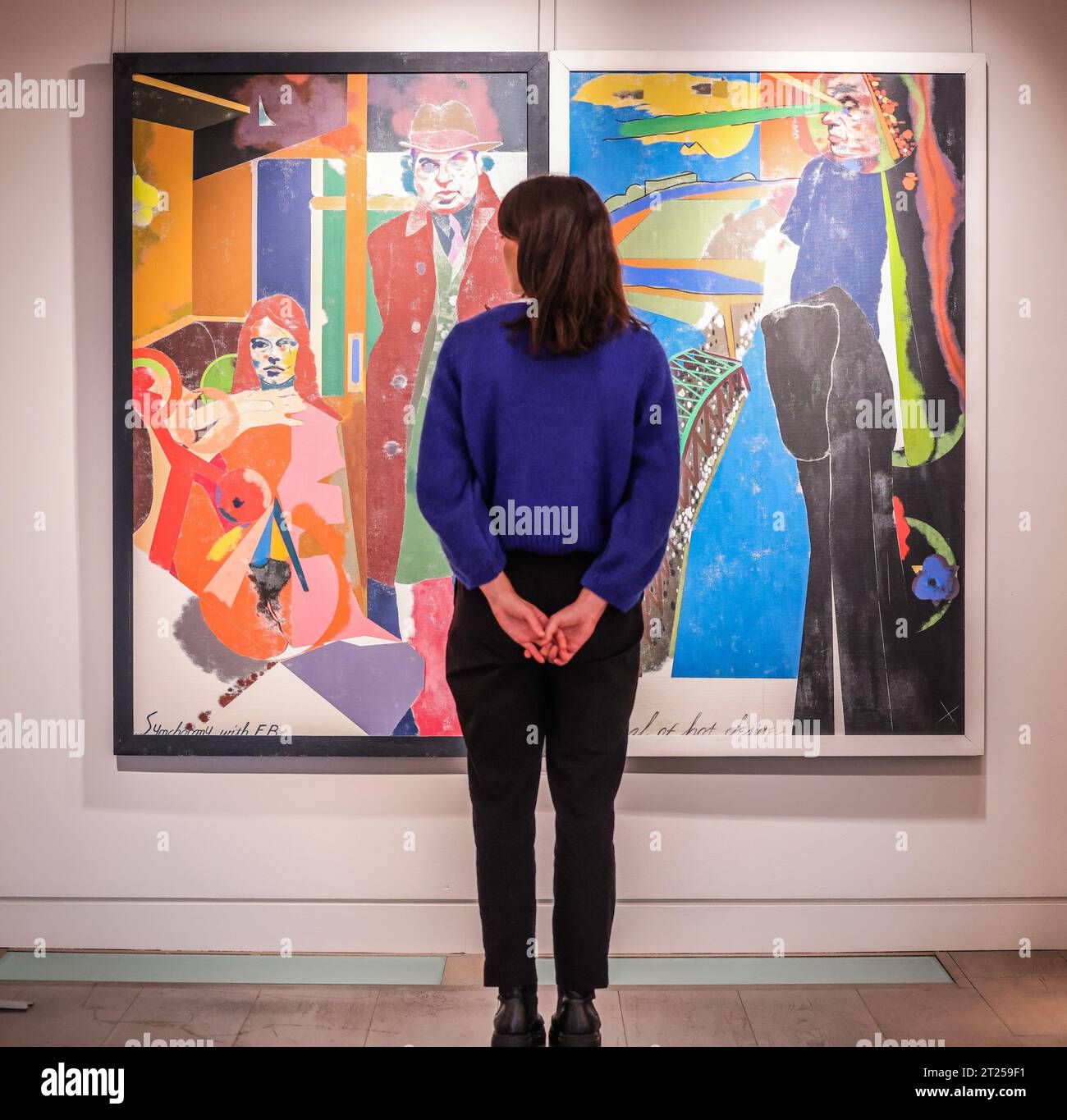 London, UK. 17th Oct, 2023. Synchromy with F.B. - General of hot desire ...